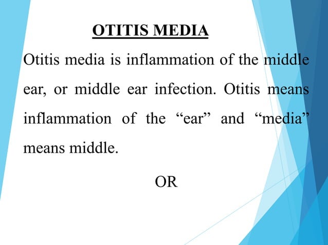 OTITIS PPT nursing Management of patient suffering from ear disorders ...