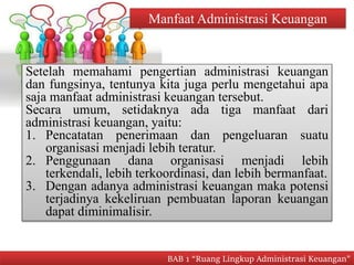 ADMINISTRASI KEUANGAN | PPTX
