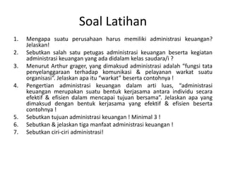 ADMINISTRASI KEUANGAN | PPTX