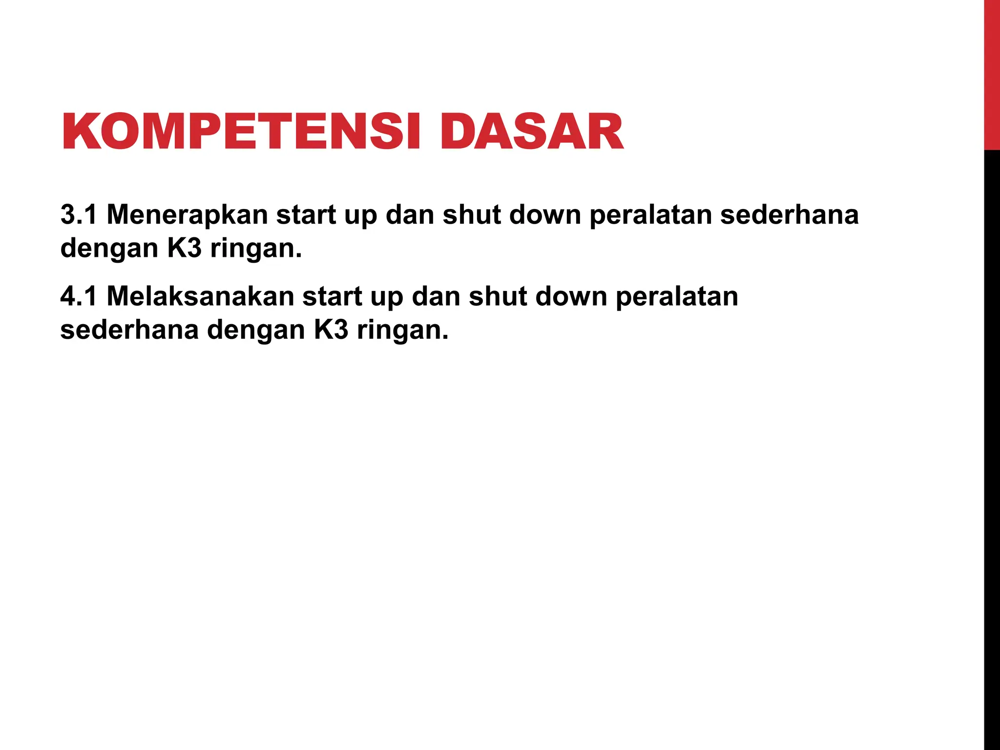 Operasi Teknik Kimia. Start up & shut down | PDF