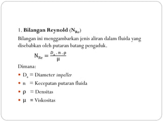 Operasi Teknik Kimia. Pencampuran / Mixing | PDF