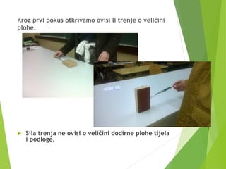 Otkrivamo silu trenja | PPTX