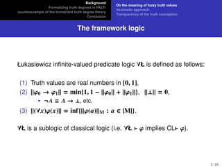 On the meaning of truth degrees | PPT