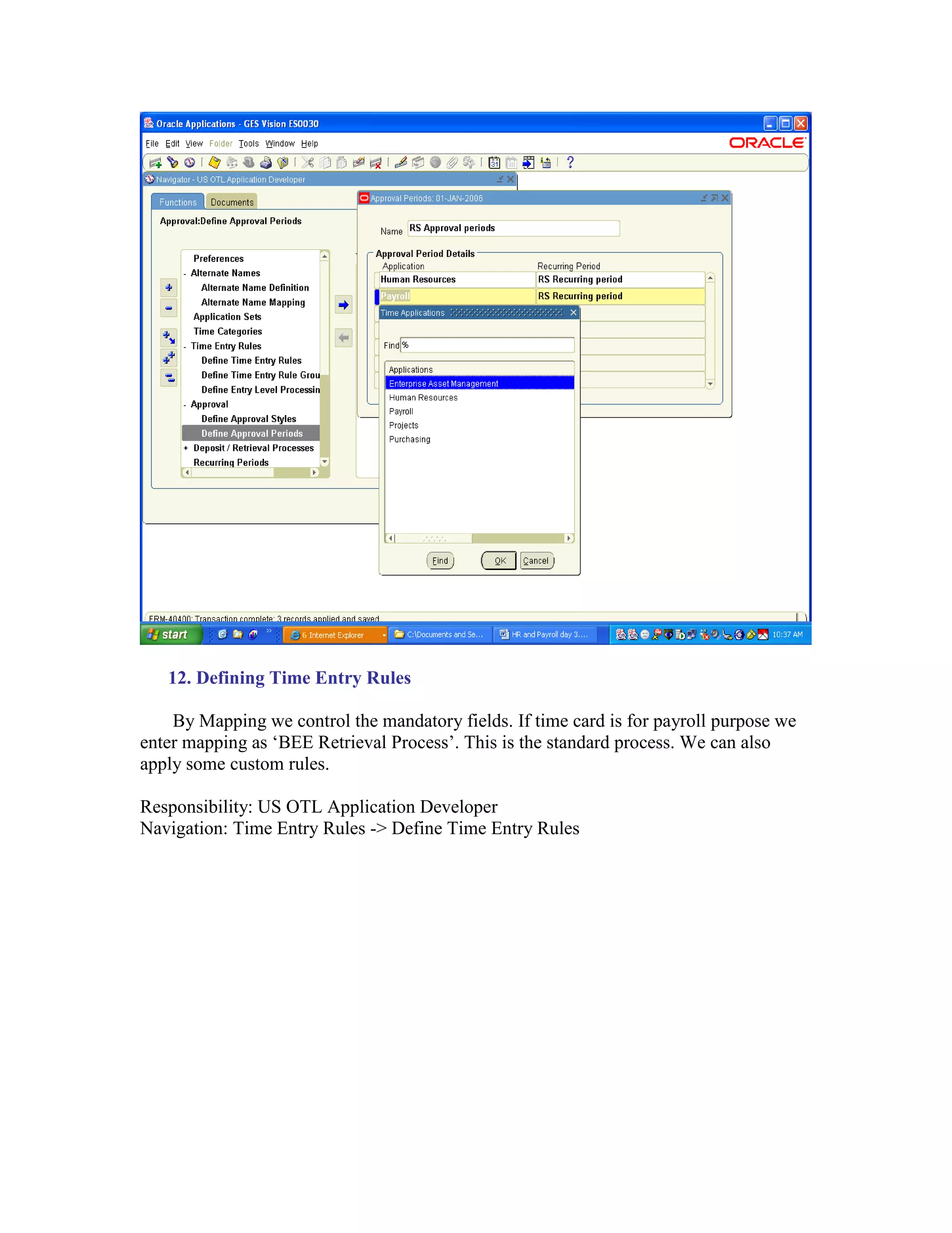 Otl Oracle Time and Labor | PDF
