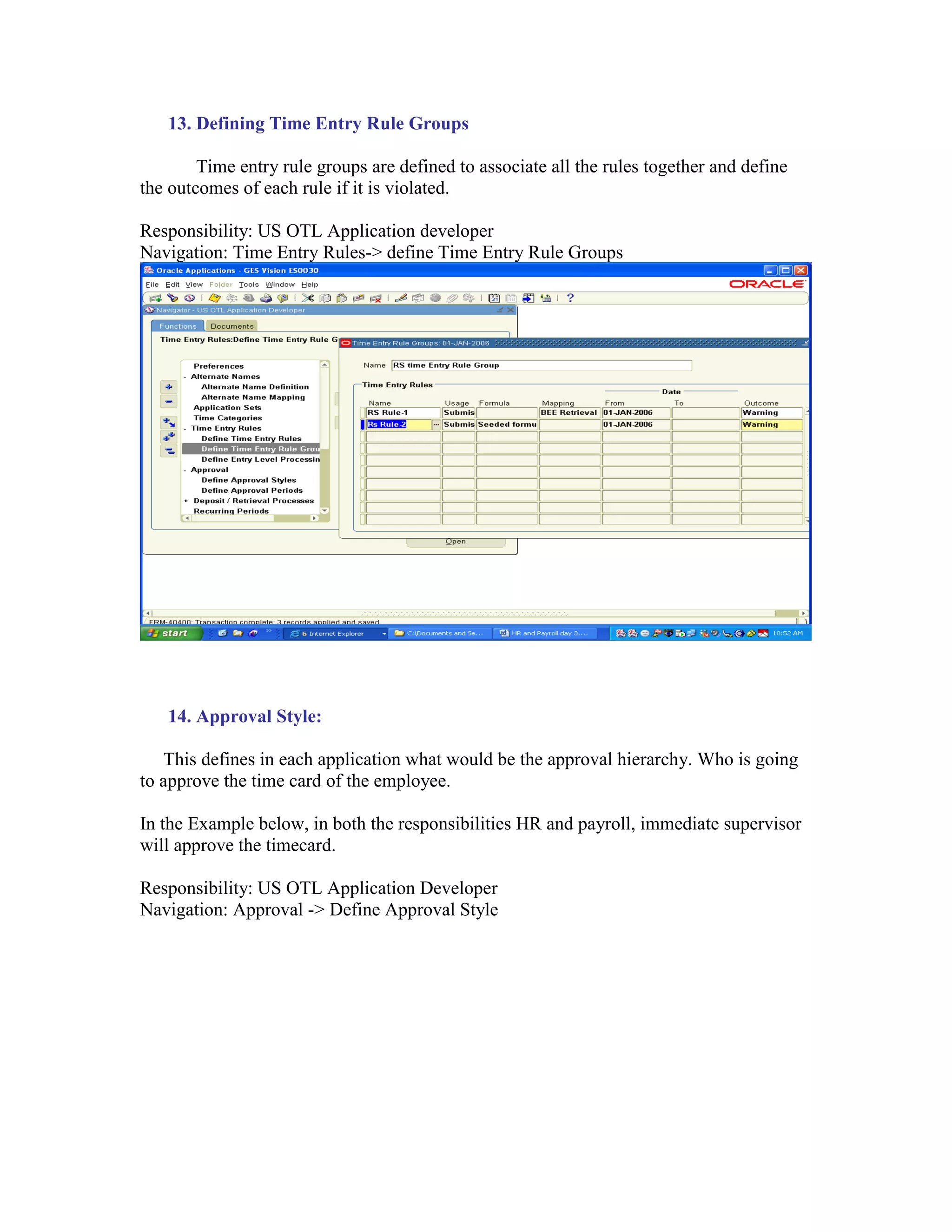 Otl Oracle Time and Labor | PDF