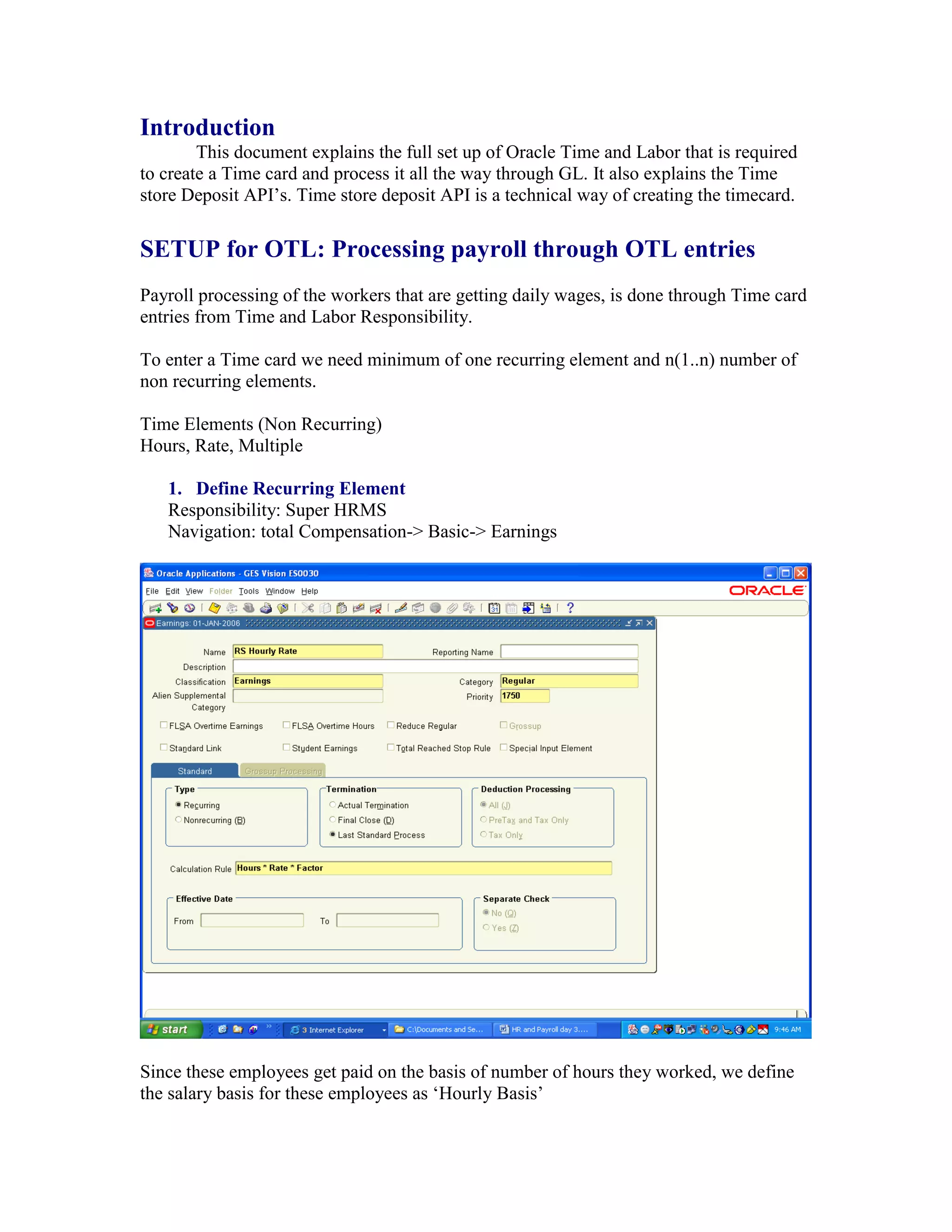 Otl Oracle Time and Labor | PDF