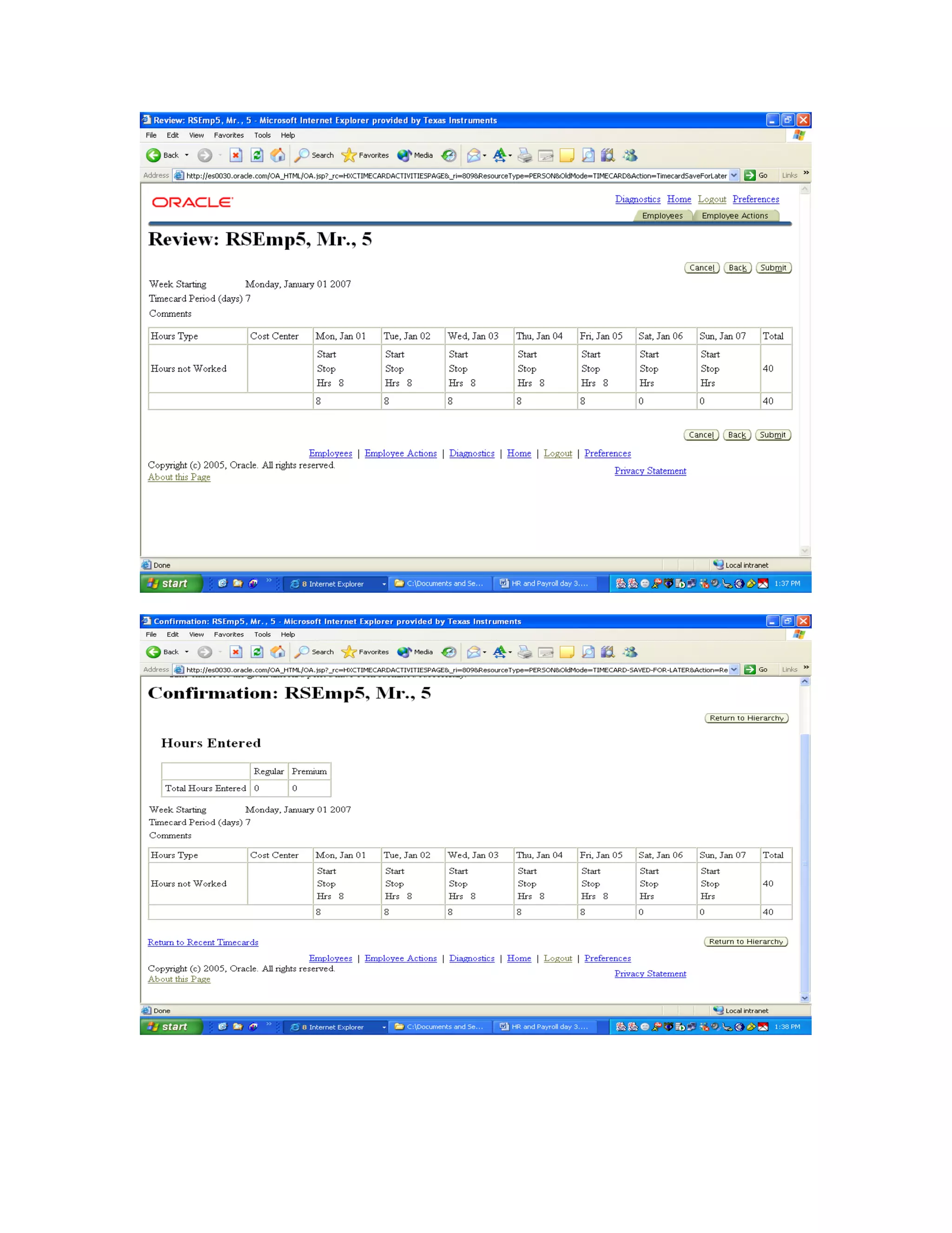 Otl Oracle Time and Labor | PDF