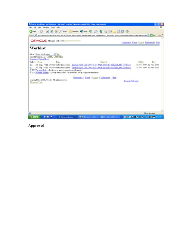 Otl Oracle Time And Labor Pdf
