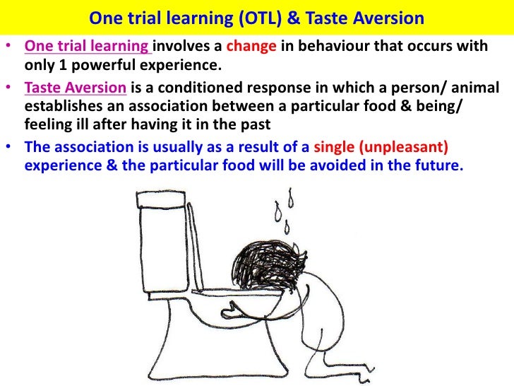 Taste Aversion Examples