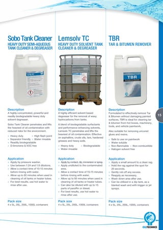 Oil Technics Ltd: Decommissioning solutions brochure. | PDF