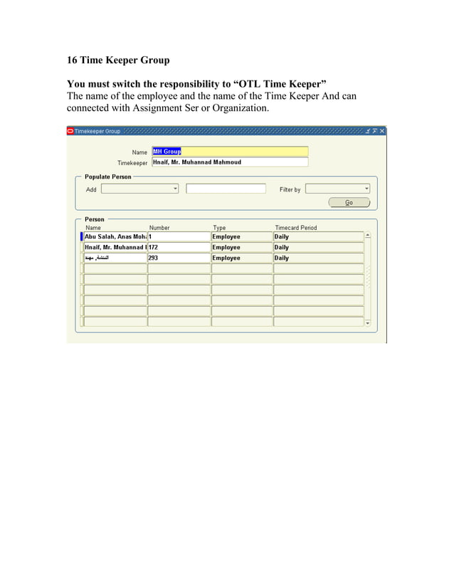 Oracle ebs otl setup document | DOC