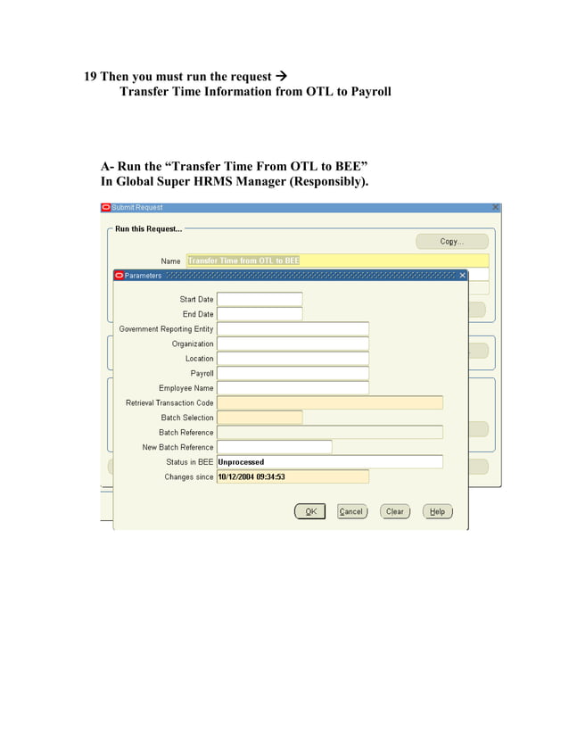 Oracle ebs otl setup document | DOC