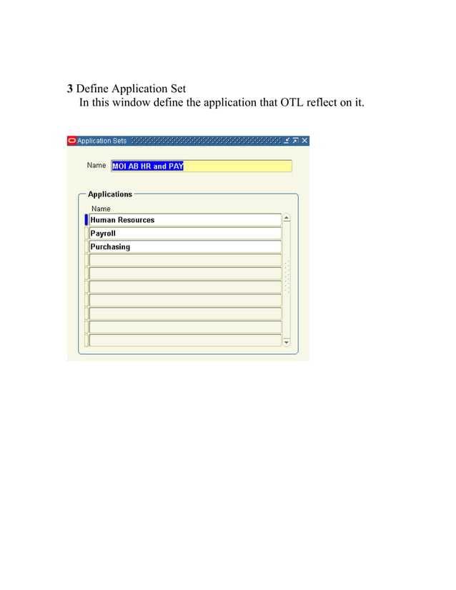 Oracle ebs otl setup document | DOC
