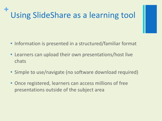 Online Teaching & Learning Tools - SlideShare & Evernote | PPT | Technology & Computing