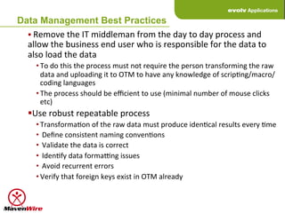 Otm 2013 c13_e-23b-hatcher-neil-otm-gtm-data-maintenance | PDF