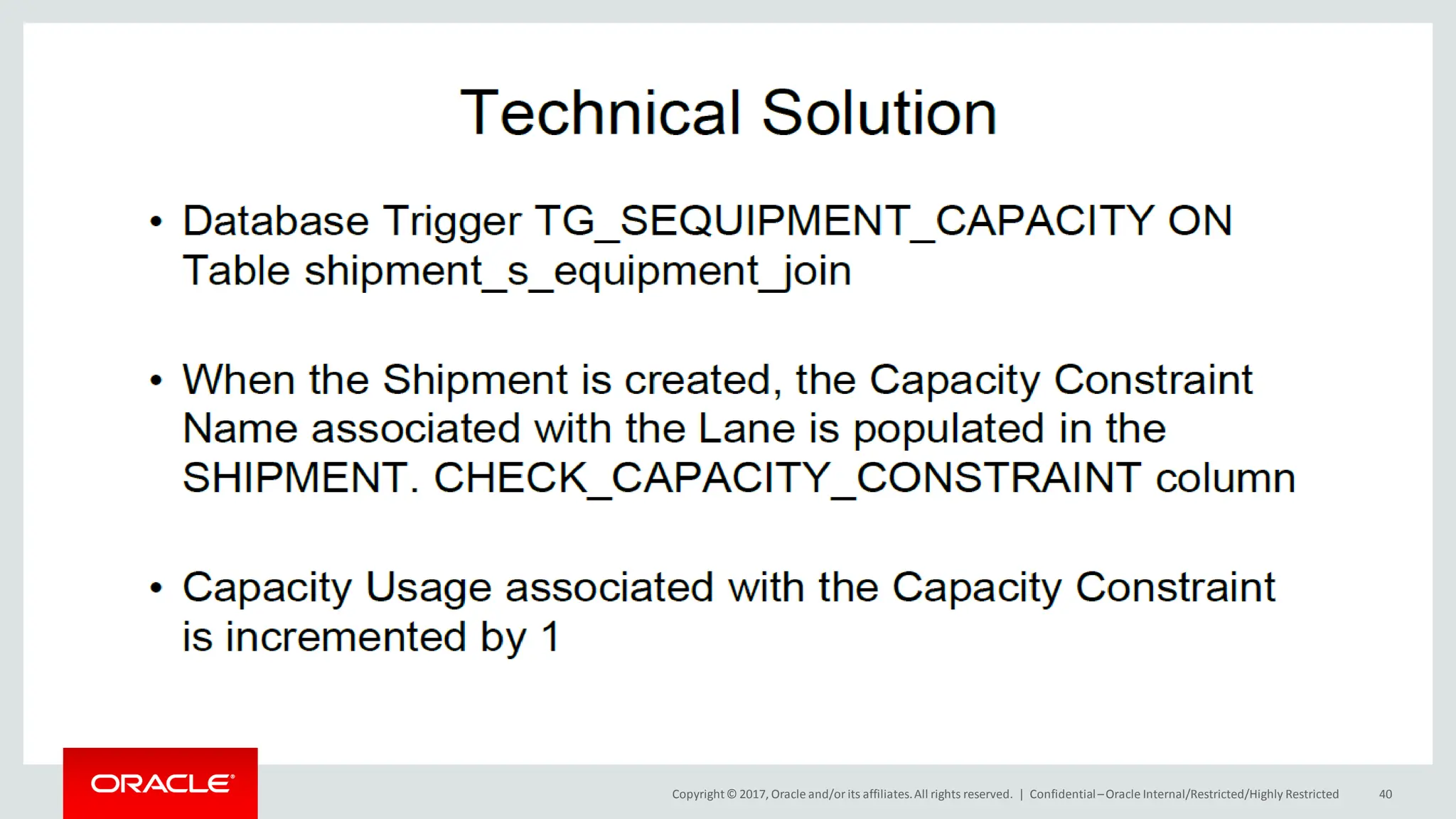 Oracle Transportation Management Capacity Based Planning | PDF