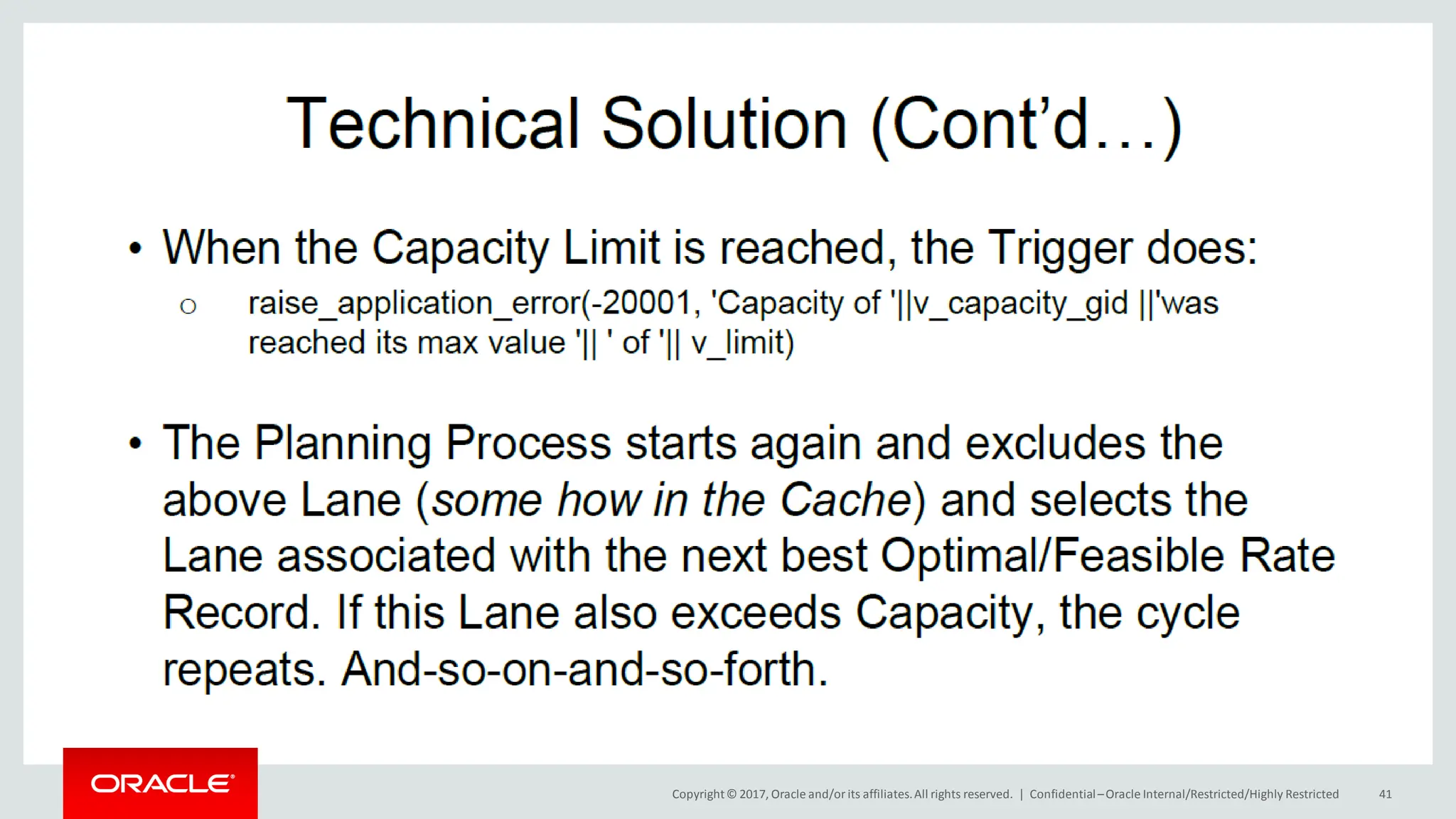 Oracle Transportation Management Capacity Based Planning | PDF