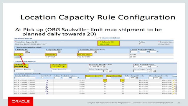 Oracle Transportation Management Capacity Based Planning | PDF