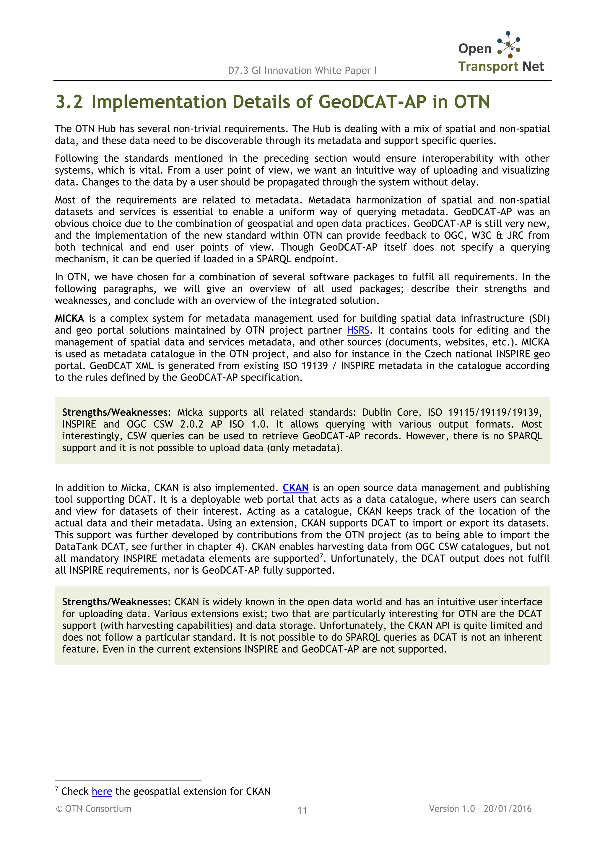WHITE PAPER: Data Harmonization & Interoperability in OpenTransportNet | PDF