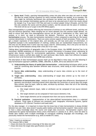 WHITE PAPER: Data Harmonization & Interoperability in OpenTransportNet | PDF