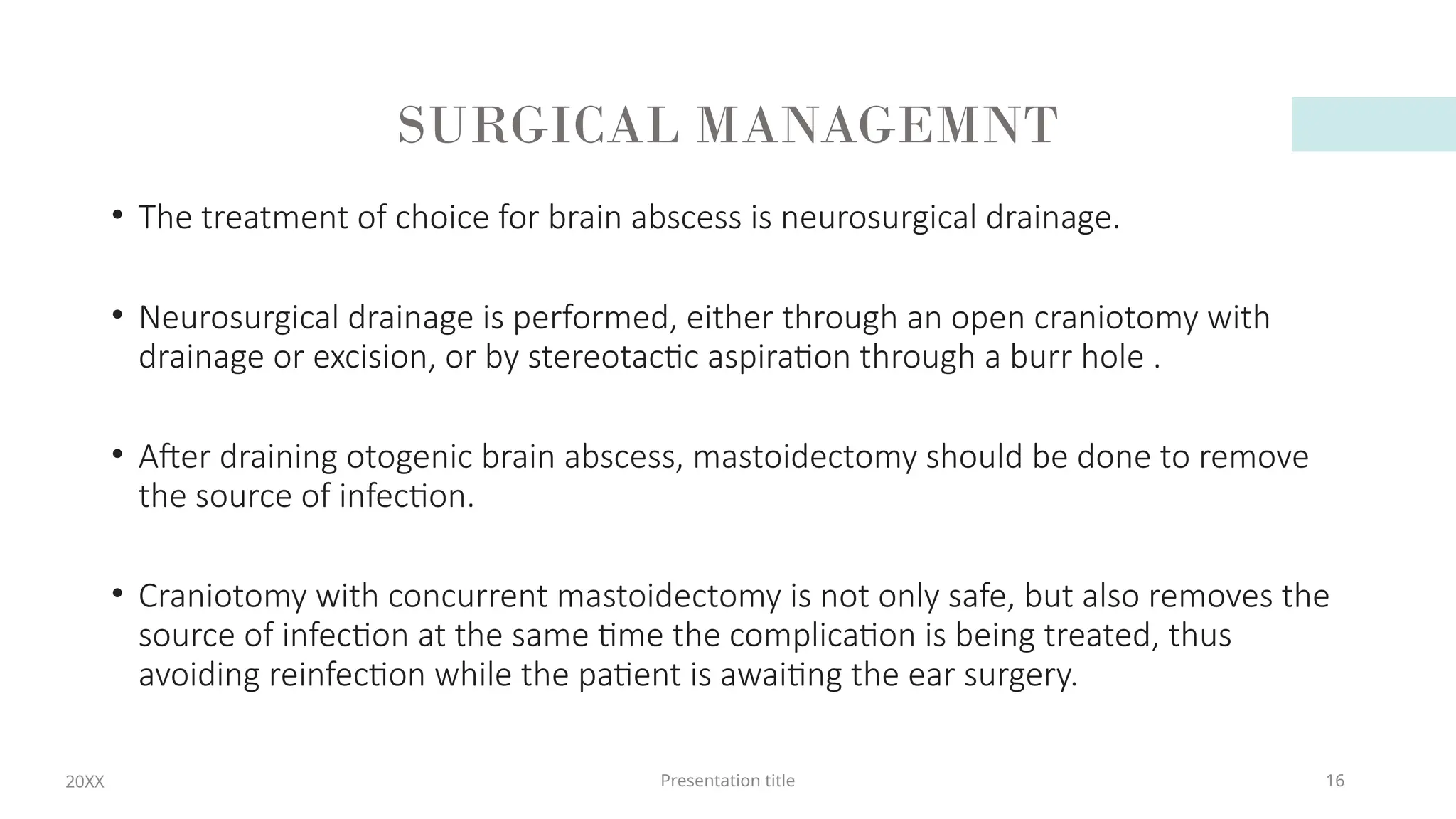 presentation on otogenic brain abscess, ent | PPTX