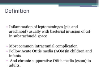 Otogenic Meningitis -Sanjay Ekka (110).ppt