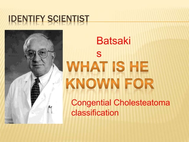 Otolaryngology(ENT) history part 1 | PPTX | Ear, Nose and Throat ...