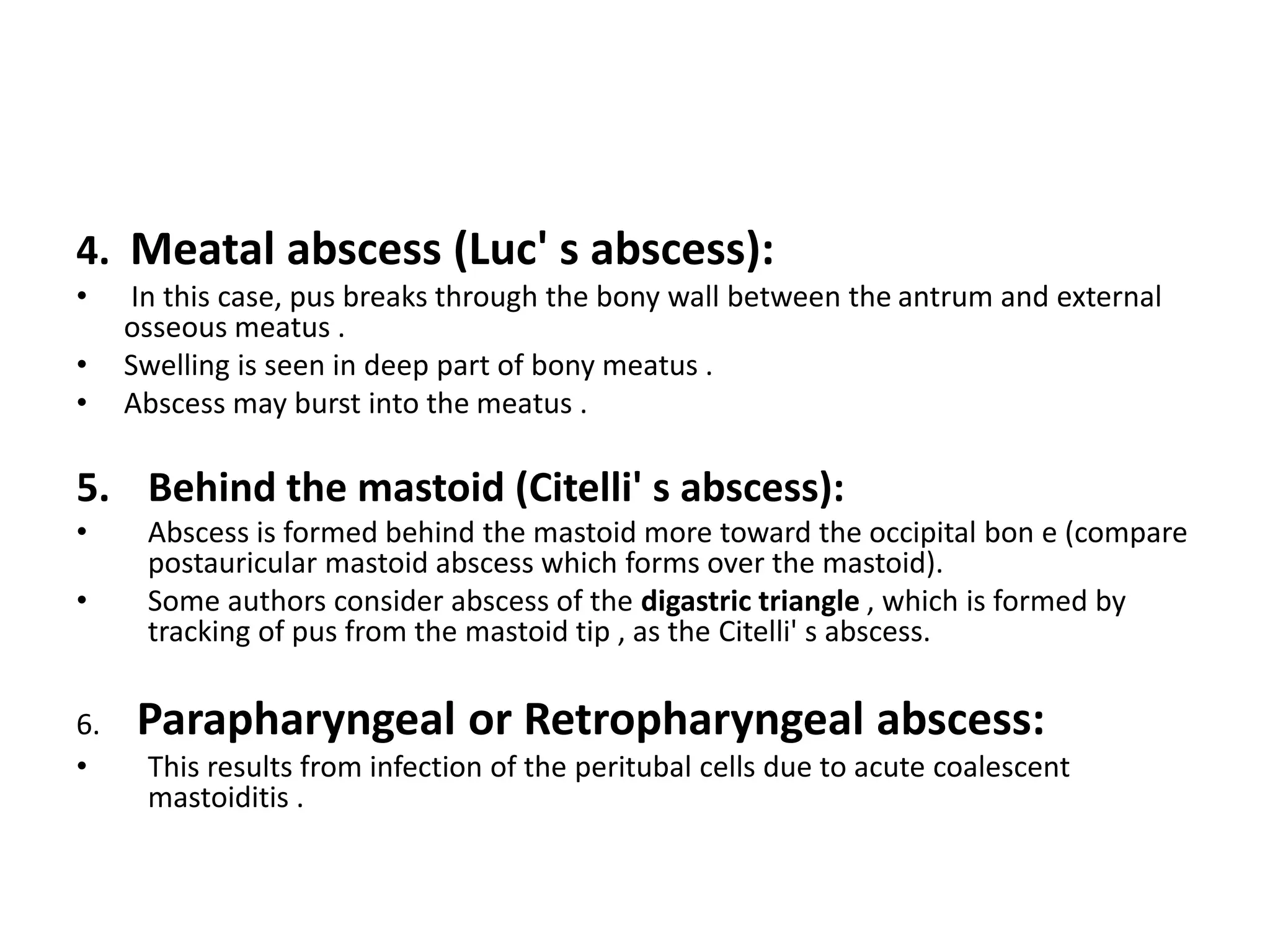OTOLOGY POINTS & Post-auricular abscesses.pptx