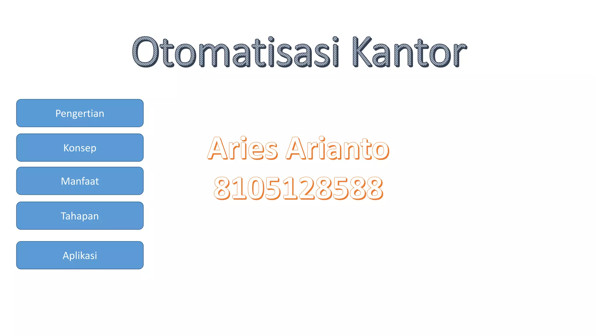 Otomatisasi kantor | PDF