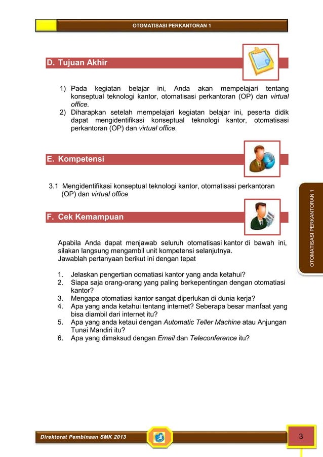 Otomatisasi perkantoran 1 | PDF