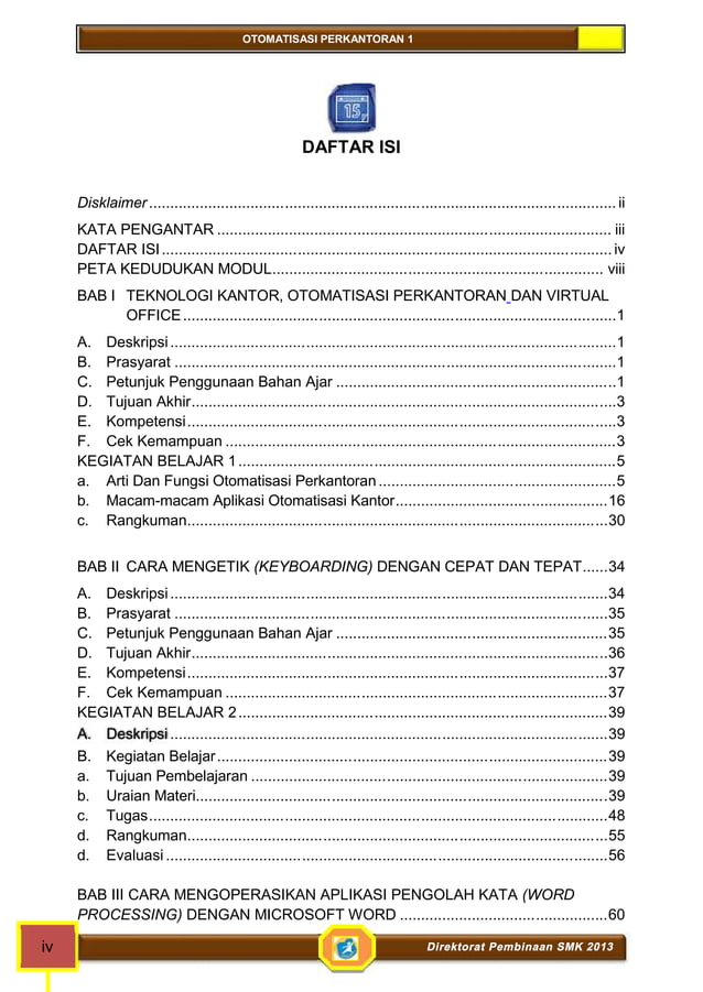 Otomatisasi perkantoran 1 | PDF