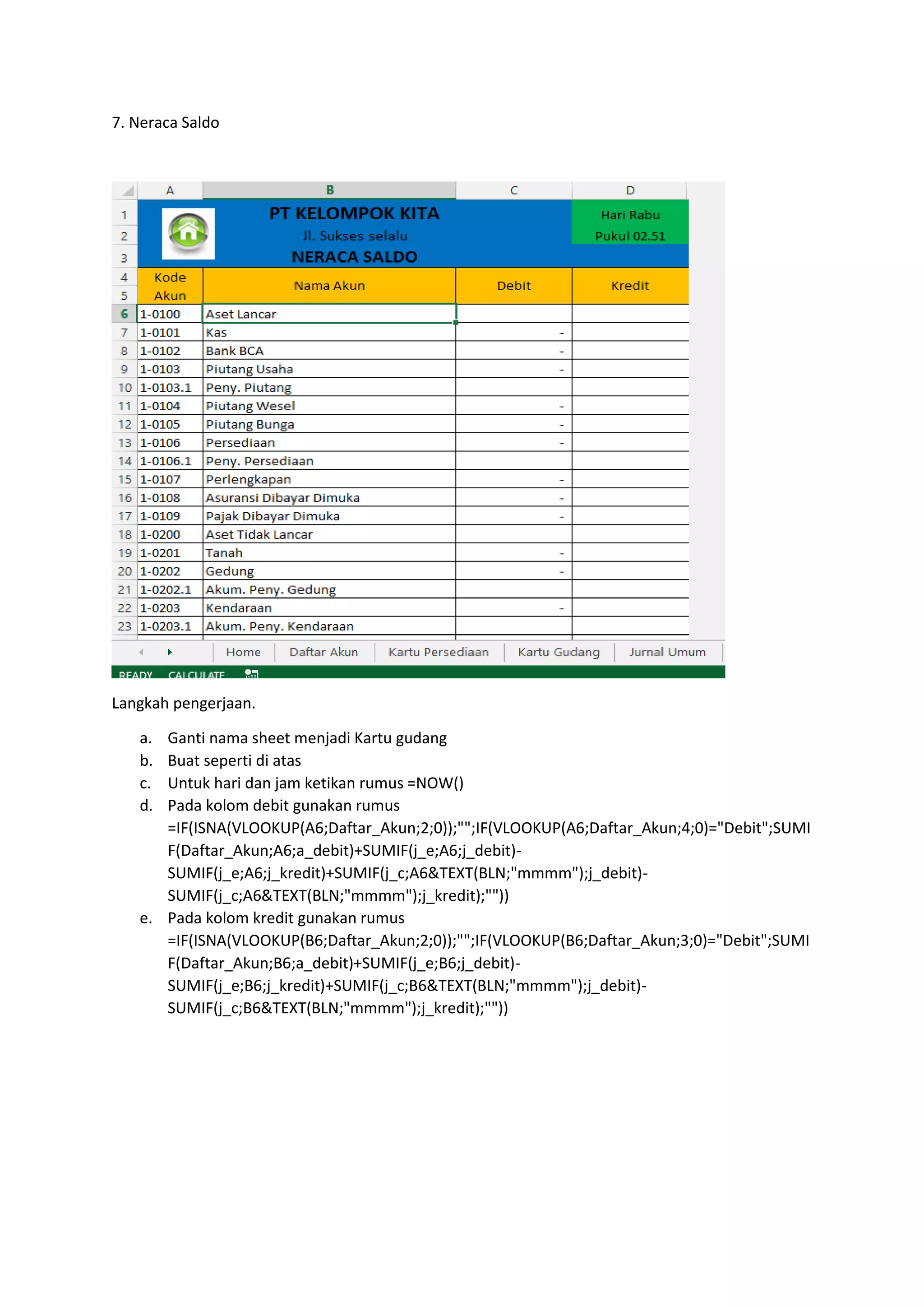 Otomatisasi siklus akuntansi menggunakan excel | PDF
