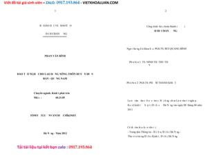Đào tạo nghề cho lao động nông thôn huyện Điện Bàn - Quảng Nam.doc