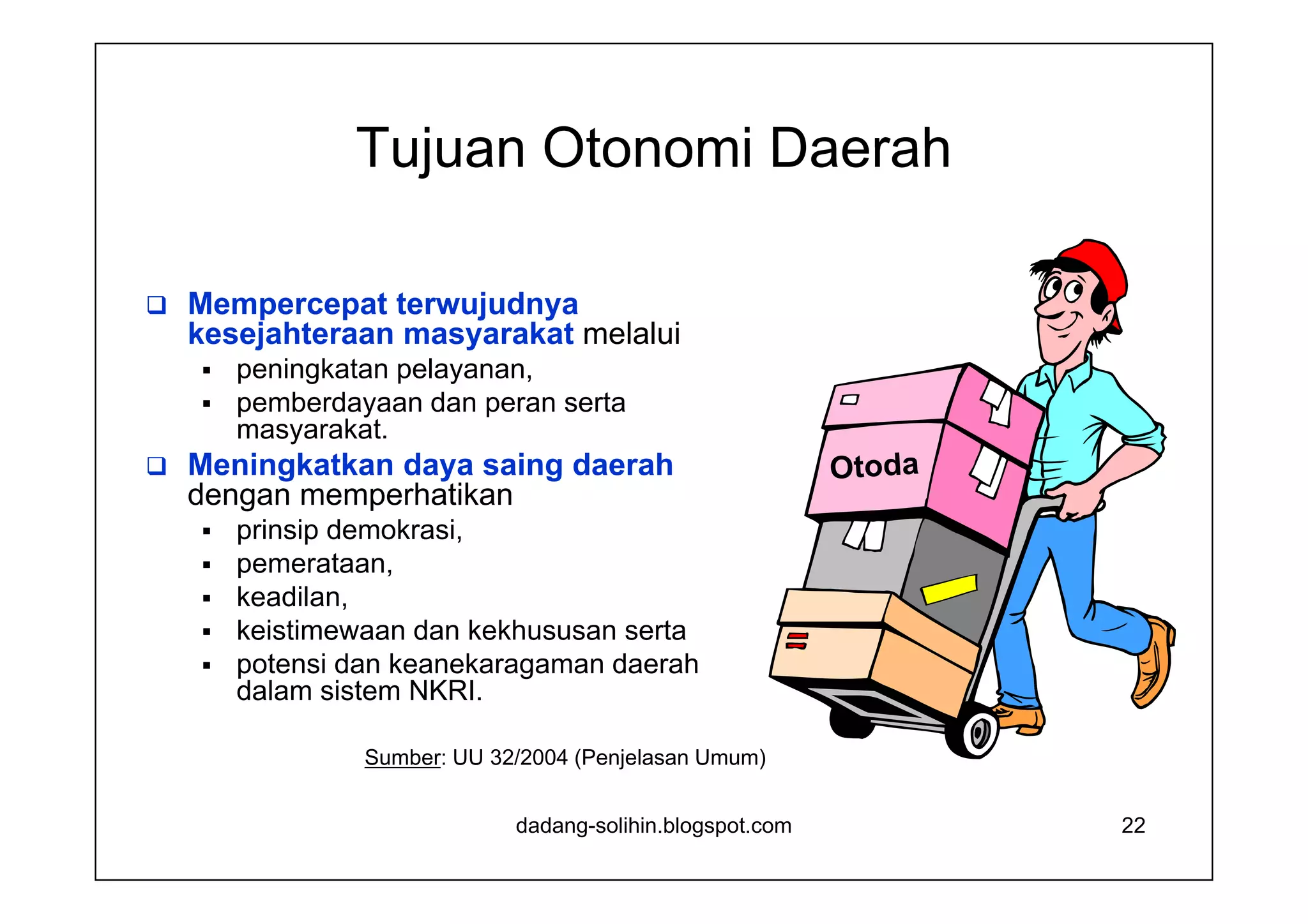 Otonomi Daerah dalam Perspektif Teori, Kebijakan, dan Praktek | PDF