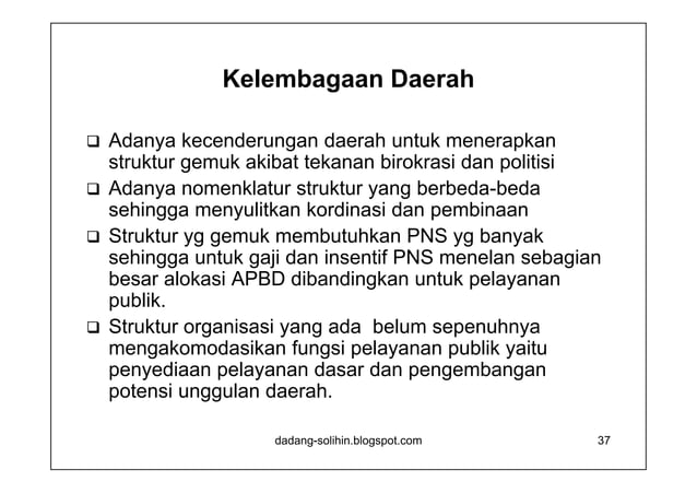 Otonomi Daerah dalam Perspektif Teori, Kebijakan, dan Praktek | PDF