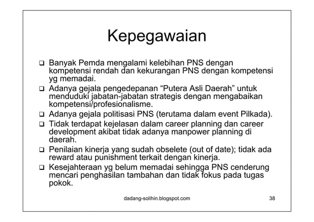 Otonomi Daerah dalam Perspektif Teori, Kebijakan, dan Praktek | PDF