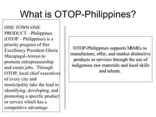 OTOP (One Town One Product | PPT