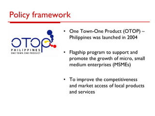 OTOP Philippines: Enhancing the competitiveness of rural enterprises | PDF