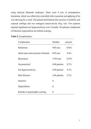 Otoplasty: New Modification of the Mustardé technique | PDF