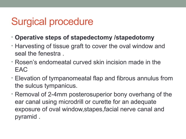otosclerosis a middle ear pathology causing deafness | PPTX | Ear, Nose ...