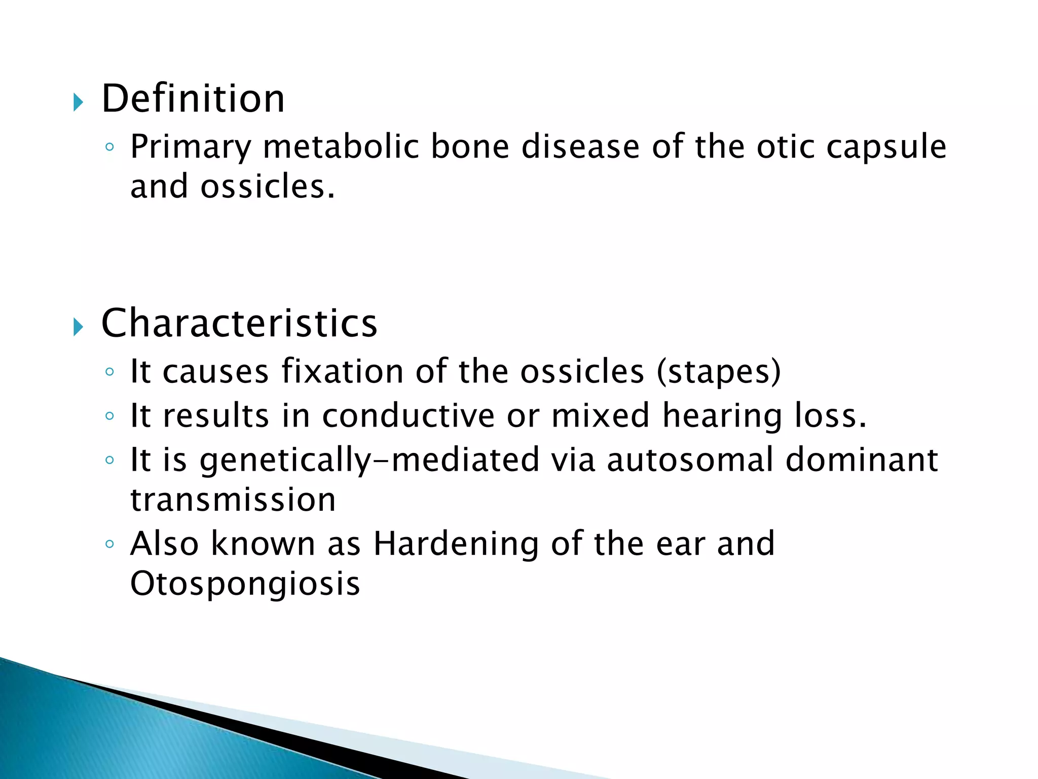 Otosclerosis | PPTX
