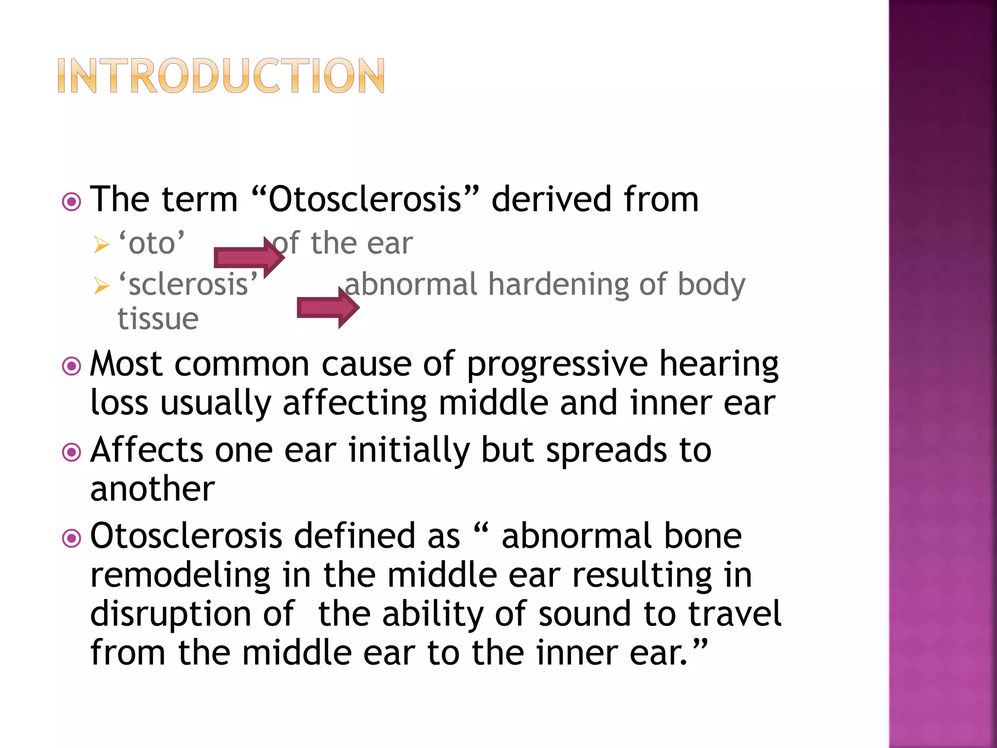 Otosclerosis | PPTX