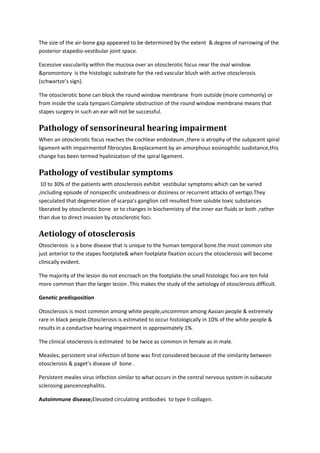 Otosclerosis(sbo 3) | DOC