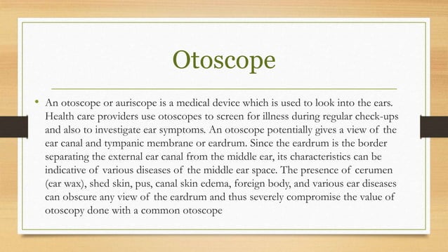 Otoscopy | PPTX