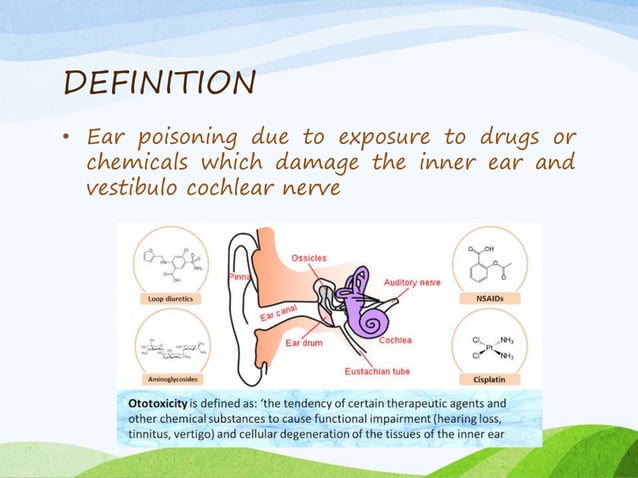 Ototoxicity | PPTX | Ear, Nose and Throat Conditions | Diseases and ...