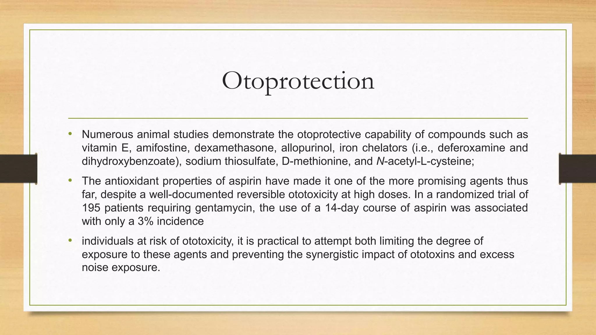 Industrial Ototoxicity | PPTX