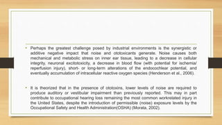 Industrial Ototoxicity | PPTX