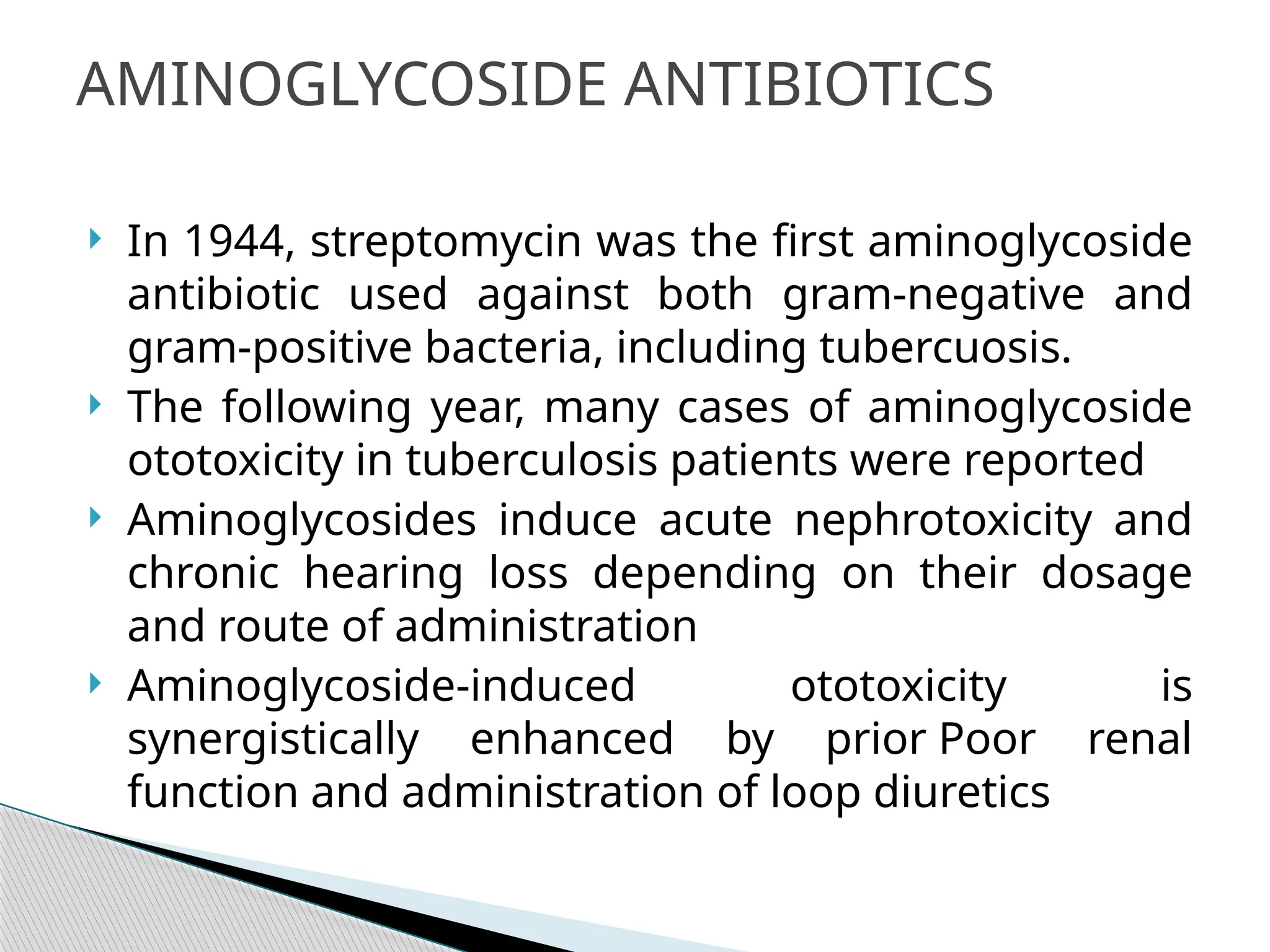 Ototoxicity and Sensory neural hearing loss | PPTX