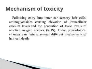 Ototoxicity and Sensory neural hearing loss | PPT