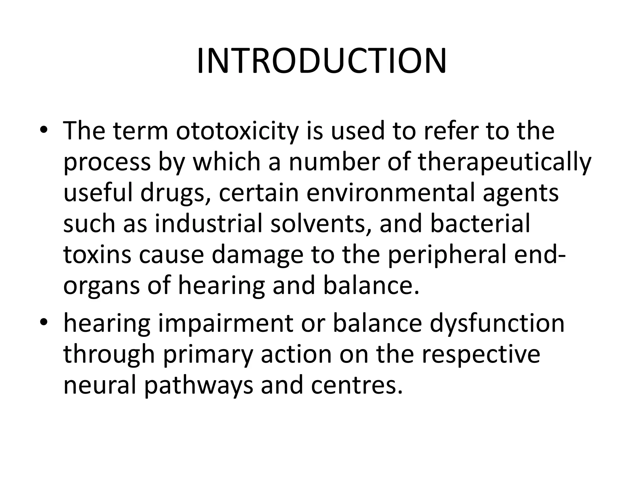 Ototoxicity | PPTX